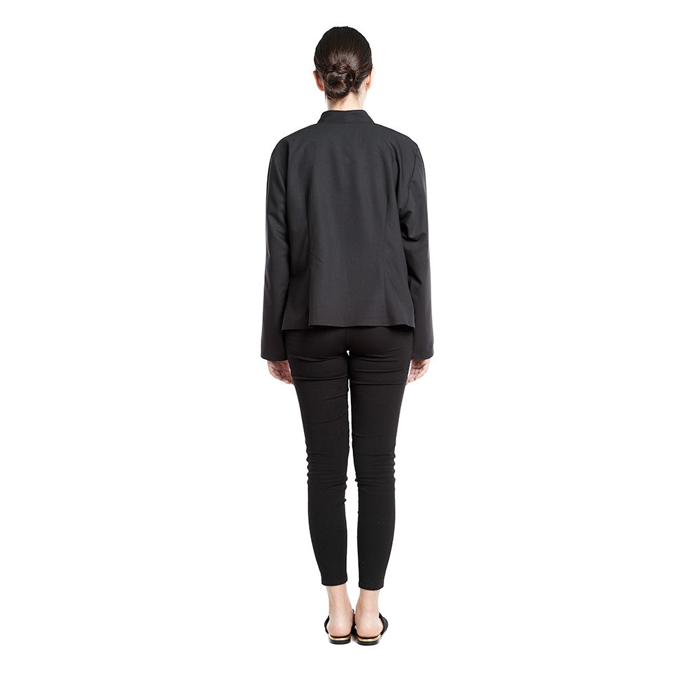 Arabic Calligraphy Mini Jacket - Black