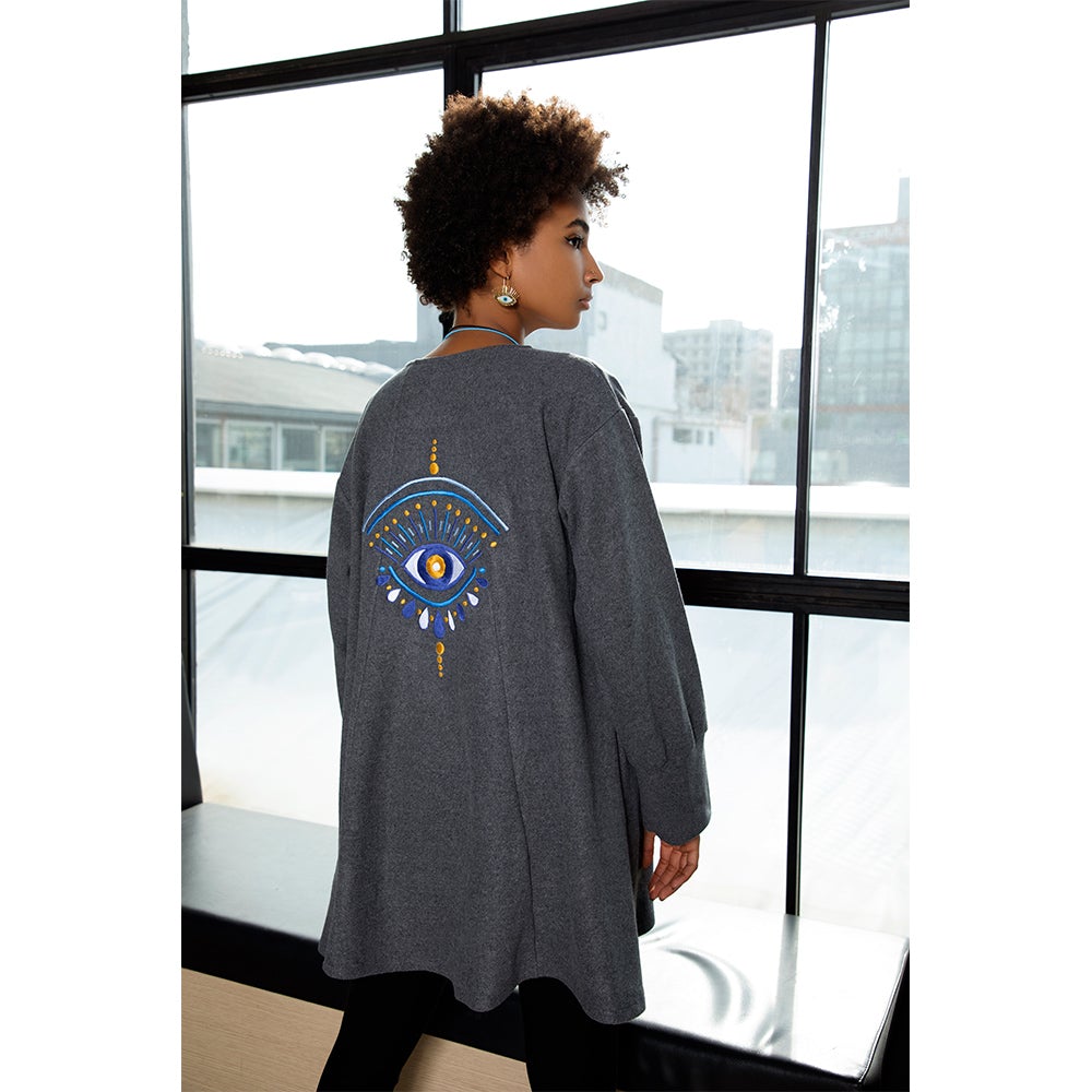 Evil Eye Tricot Cape